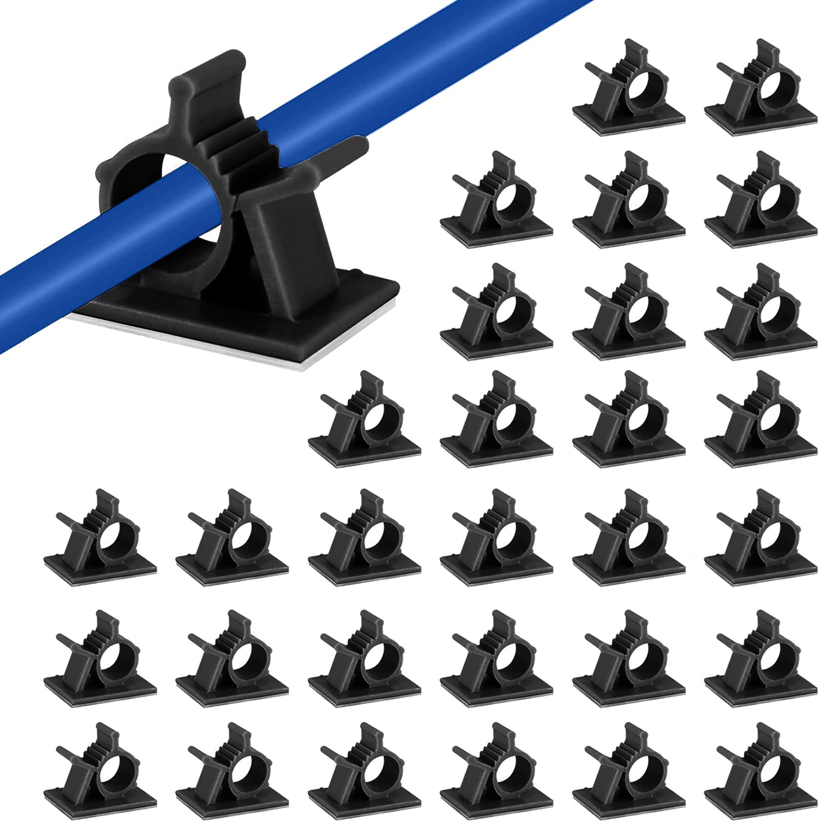 Amazon.com: Cable Clips Adhesive Cable Clips Ethernet Cable Clips Wire ...