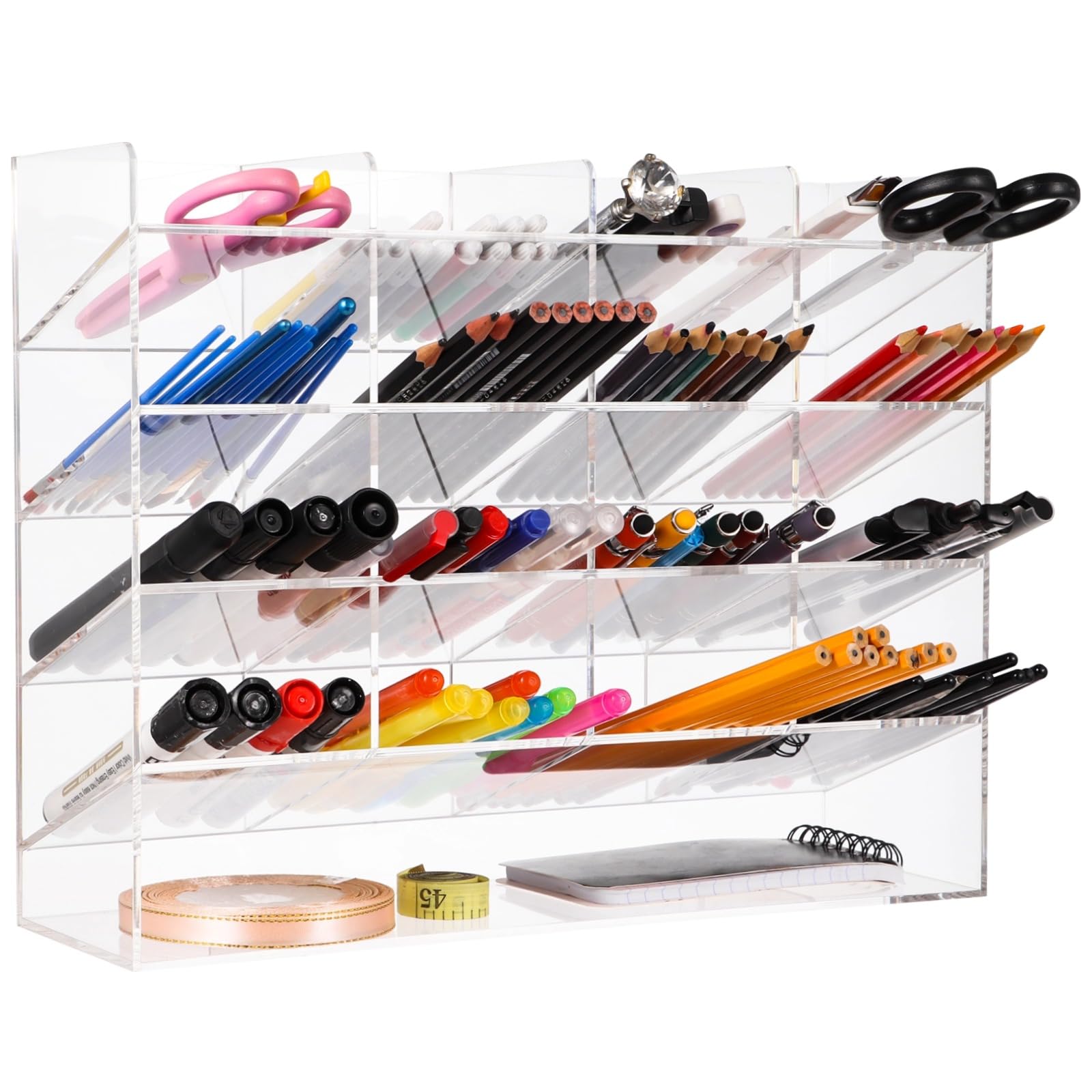 Amazon.com: Toyoget Acrylic Pen Holder, Clear Marker Pen Organizer with ...