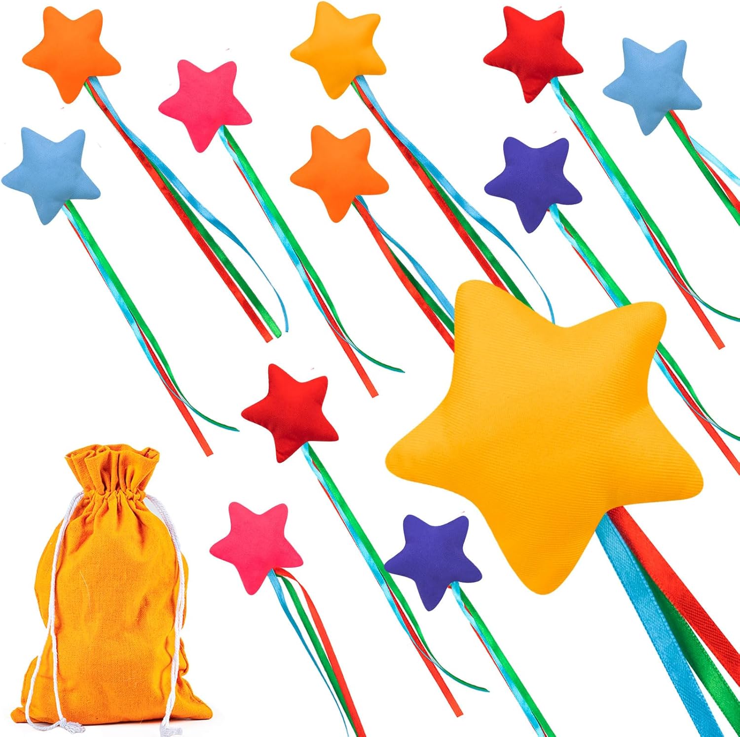 Amazon.com: ZEBNYYA 12PCS Star Bean Bags Toss for Kids, Nylon Cornhole ...