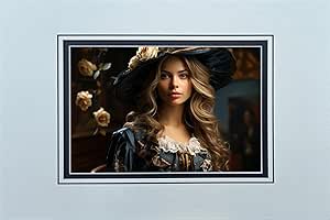 A5 A4 A3 Double Ivory Cream Black White Core Photo Photograph Picture ...