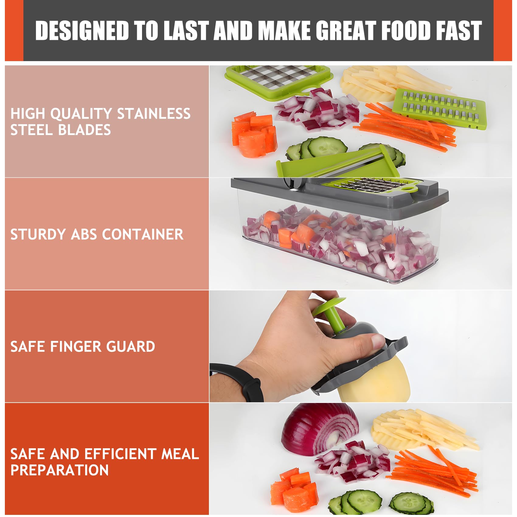 Snapklik.com : Pro-Series 16-in-1 Vegetable Chopper, Onion Chopper ...