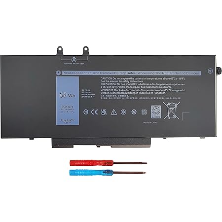 Amazon.com: 68Wh 4GVMP Laptop Battery Replacement for Dell Latitude ...