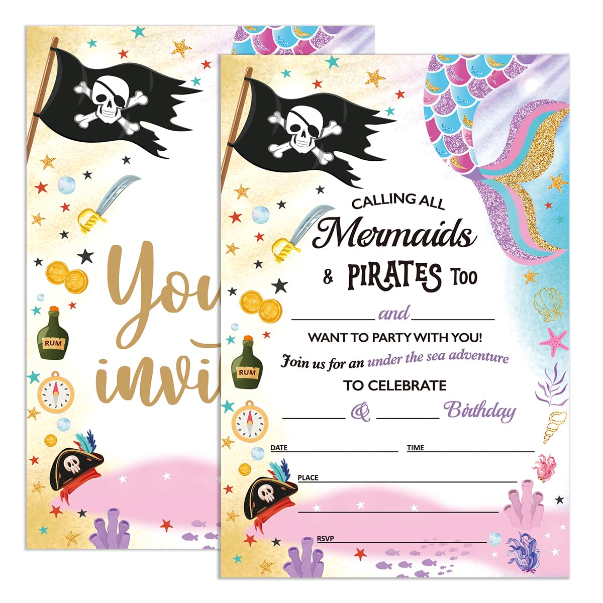 Pirate Themed Party Invitation
