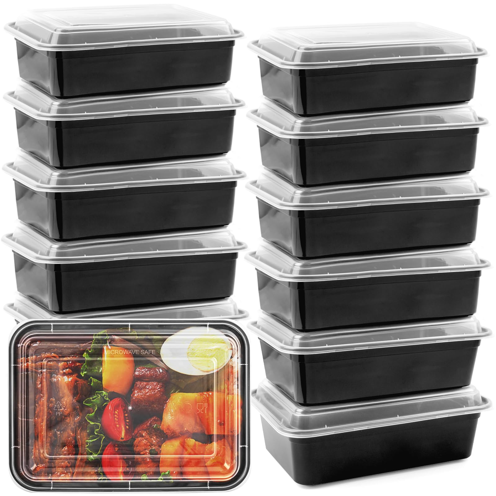 Amazon.com: MBC MAT BOARD CENTER, 25-Pack (38 Oz) 1-Compartment Food ...