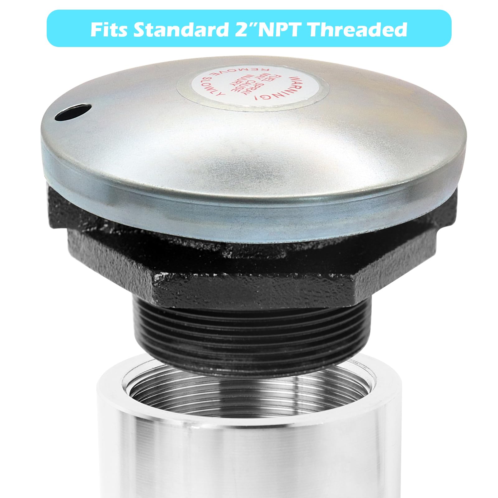 Snapklik.com : Transfer Tank Vented Diesel Fuel Cap W/ 2 Inch Threaded Neck