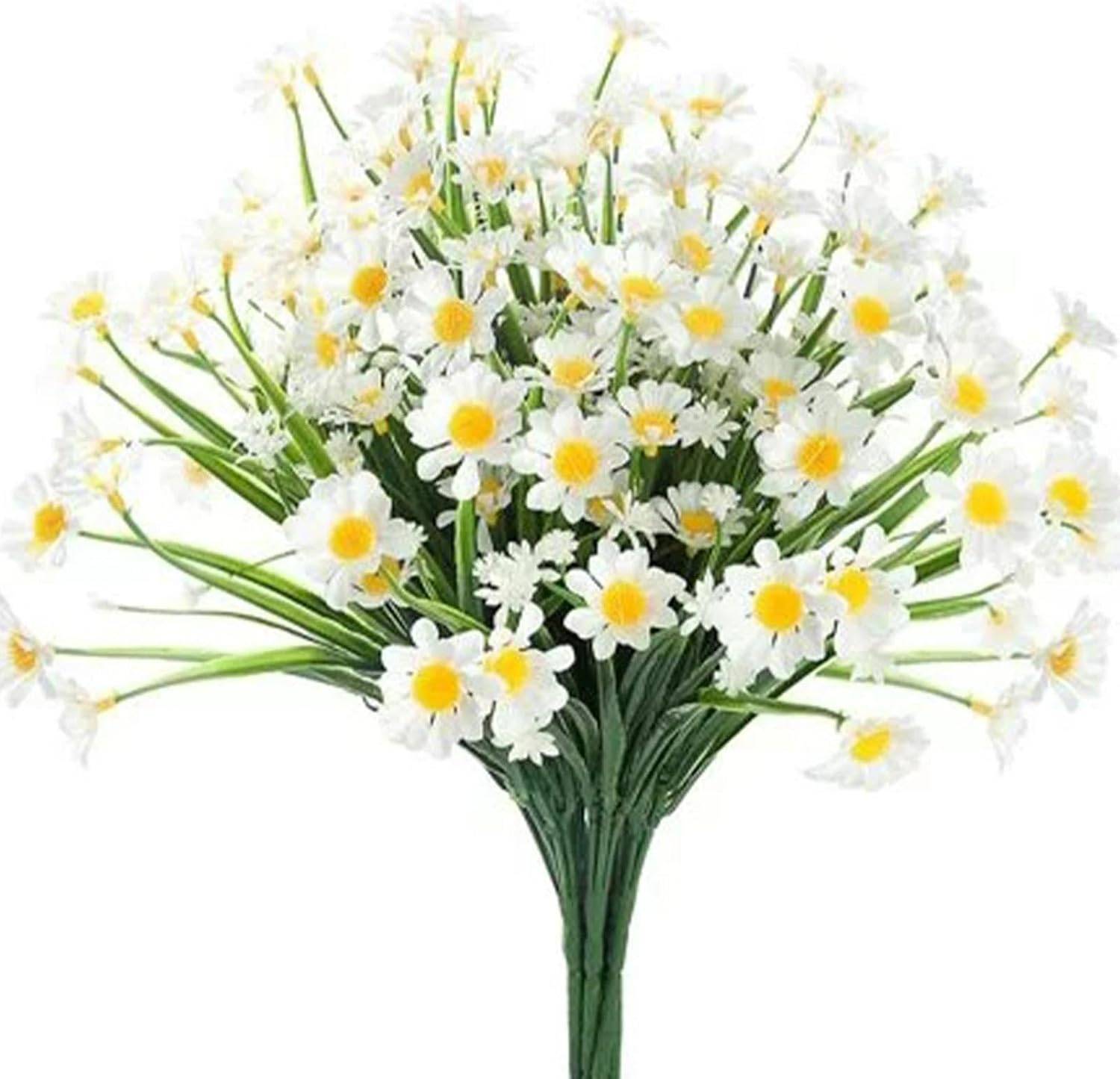 Daisy Artificial Flowers 4 Bundles Lifelike Beautiful Fake Daisy ...