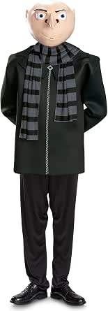 Amazon.com: Deluxe Despicable Me Gru Costume for Men – Full Head Gru ...