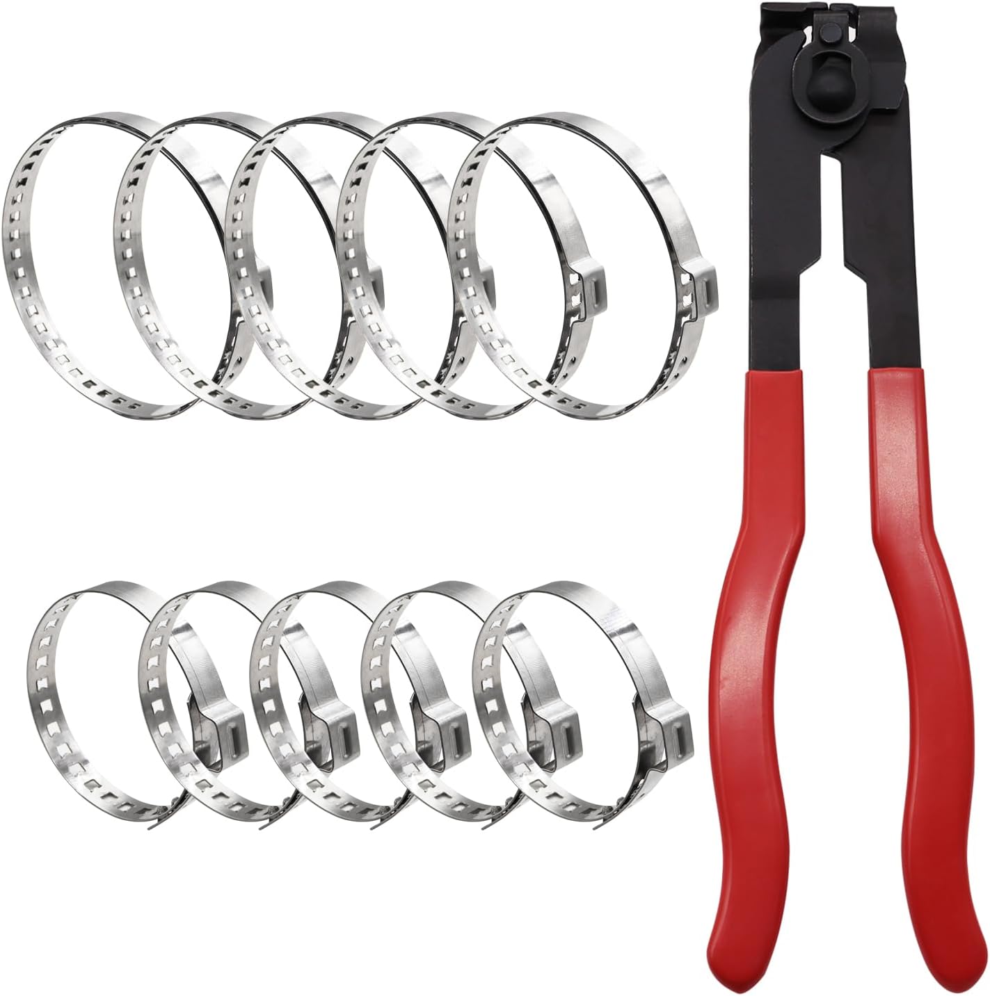 Amazon.com: Aienxn CV Boot Clamp Plier with 10PCS 304 Stainless Steel ...