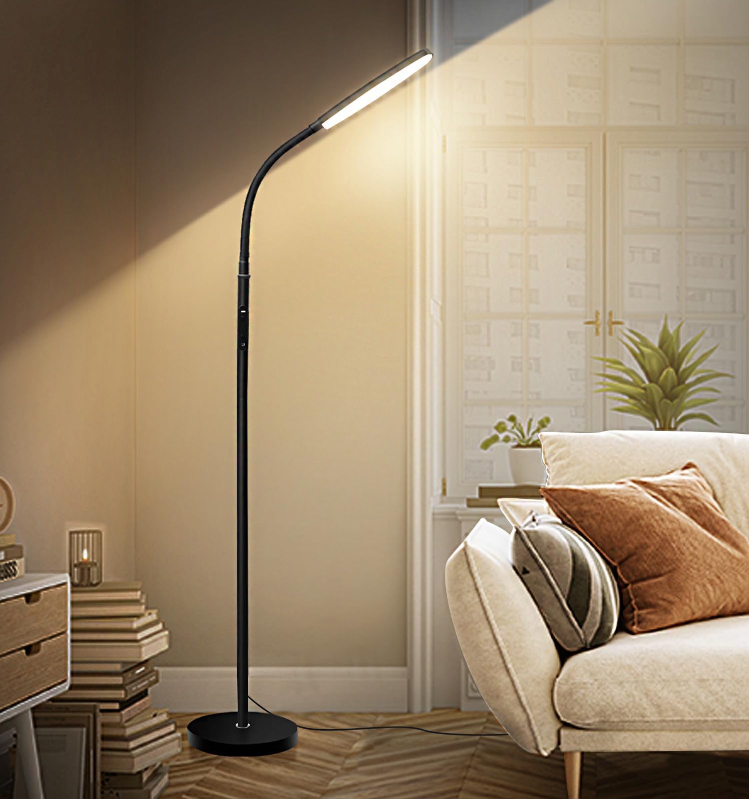 Modern LED Floor Lamp Bright 18W sofa reading Lamps Estheticians' Light ...