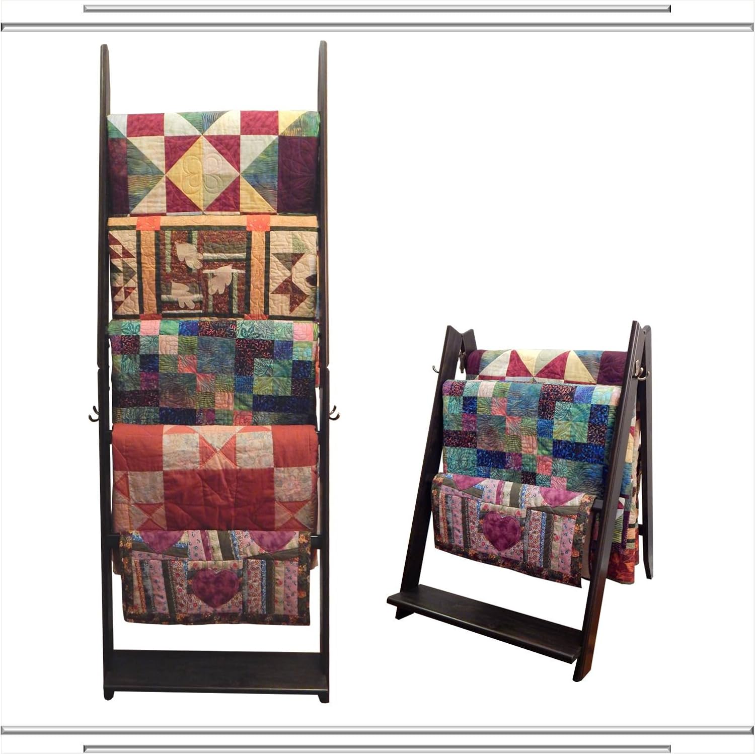 Amazon.com: The LadderRack 2-in-1 Quilt Display Rack (5 Rung/24" Model ...