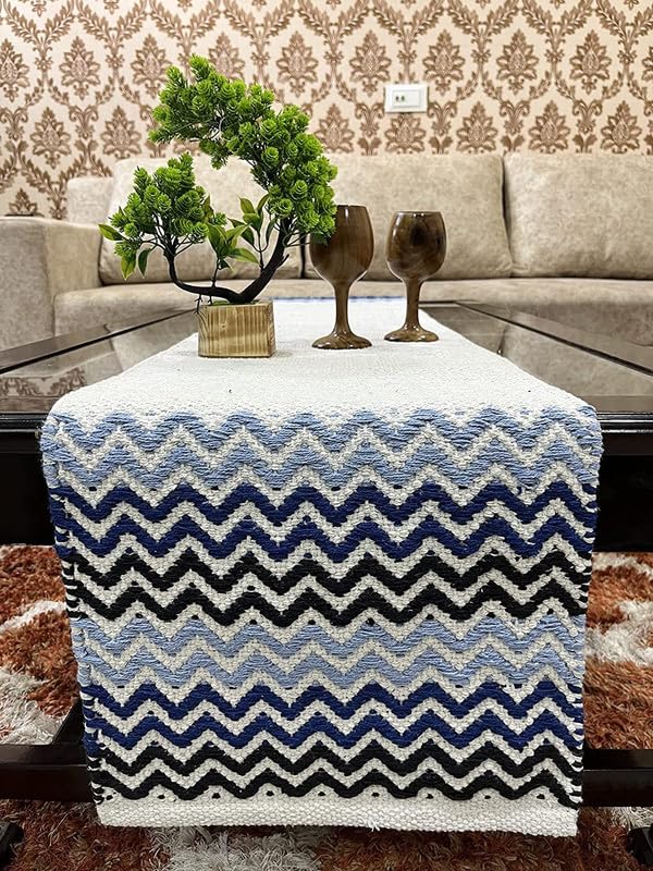 Buy HEAVEN WORLD Luxurious 100% Natural Pure Cotton Table Runner 14'' x ...