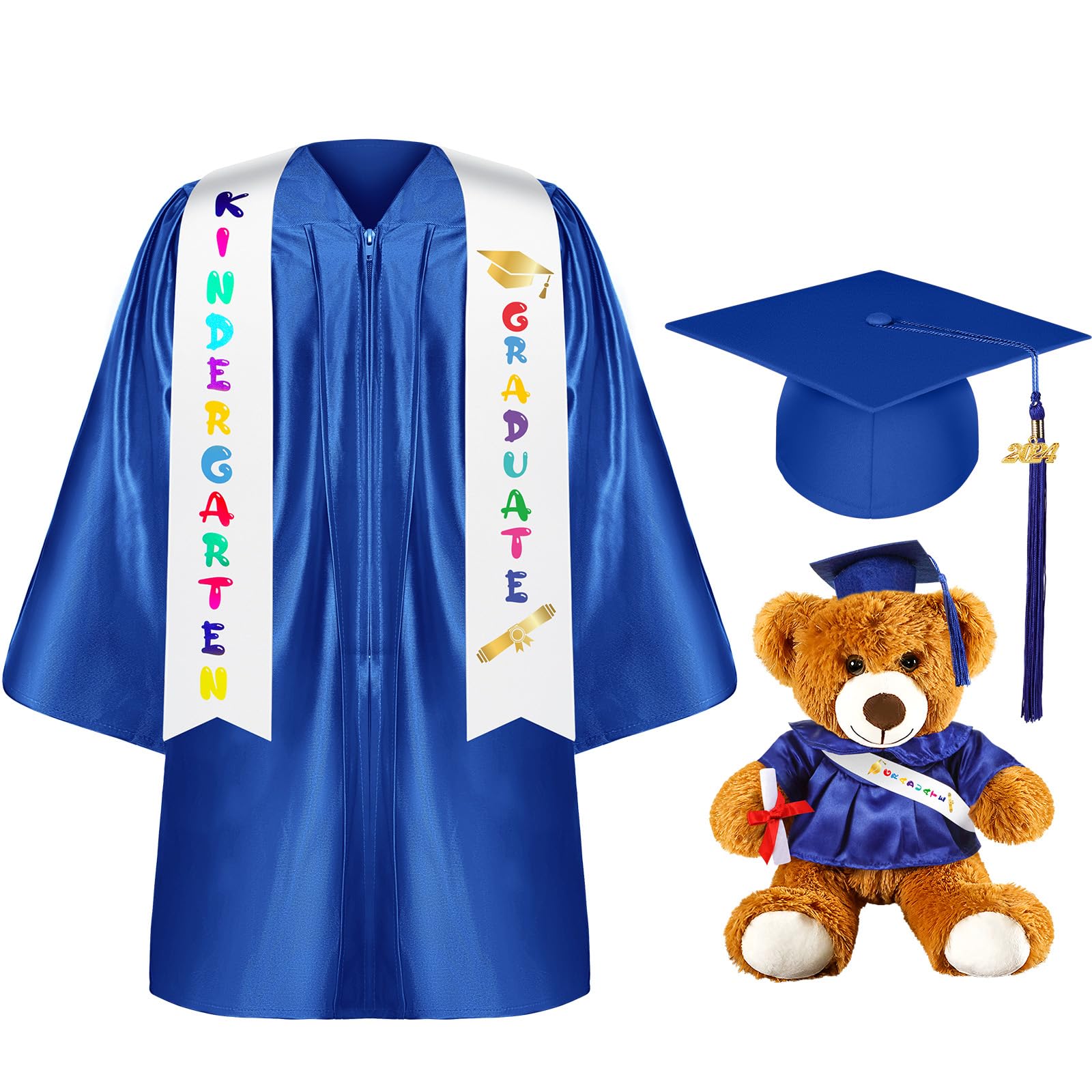 Snapklik.com : Sintuff 7 Pcs Kindergarten Graduation Gown Cap 2024 ...