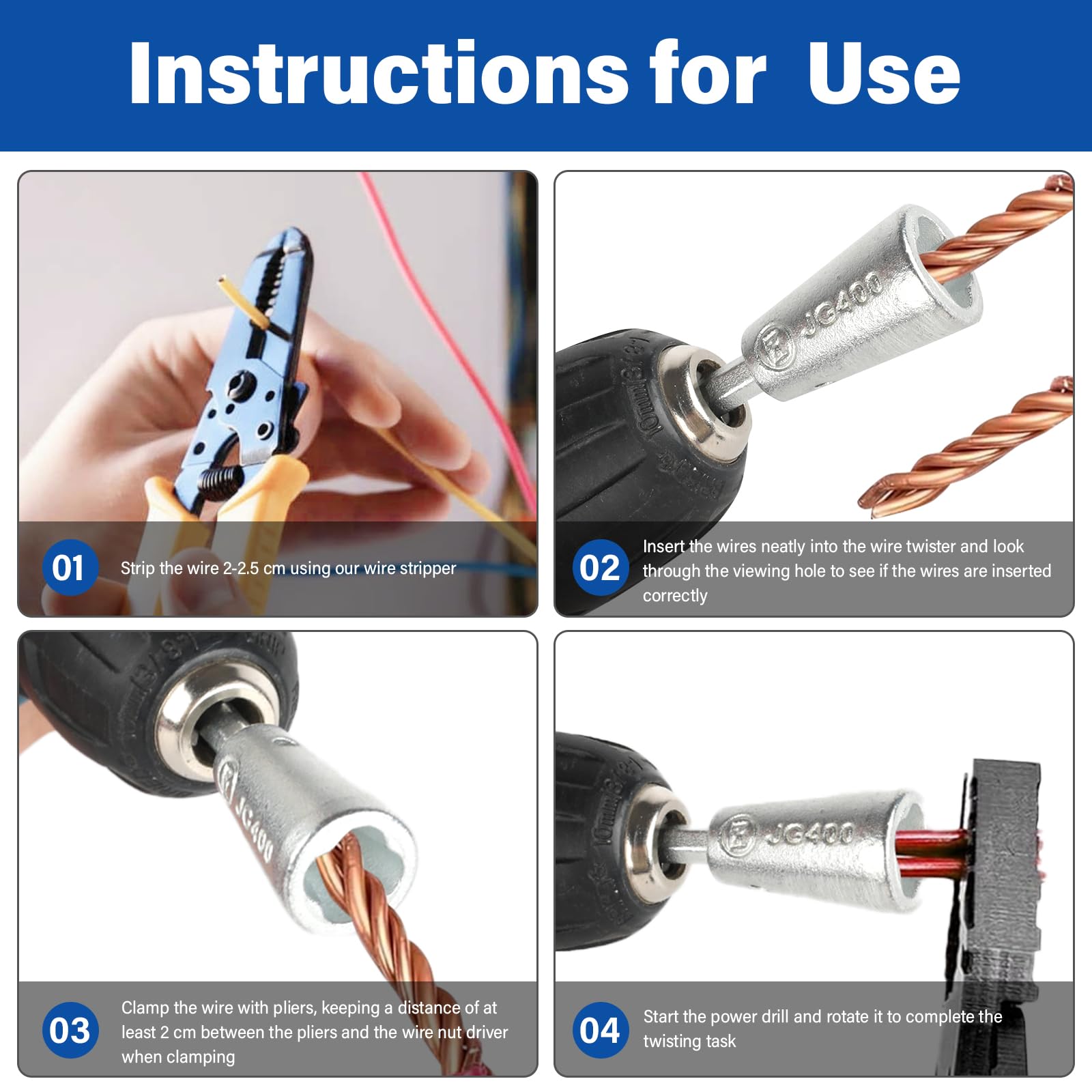 DIY Electrical Supplies Automatic Wire Stripper & Twister Tool For ...