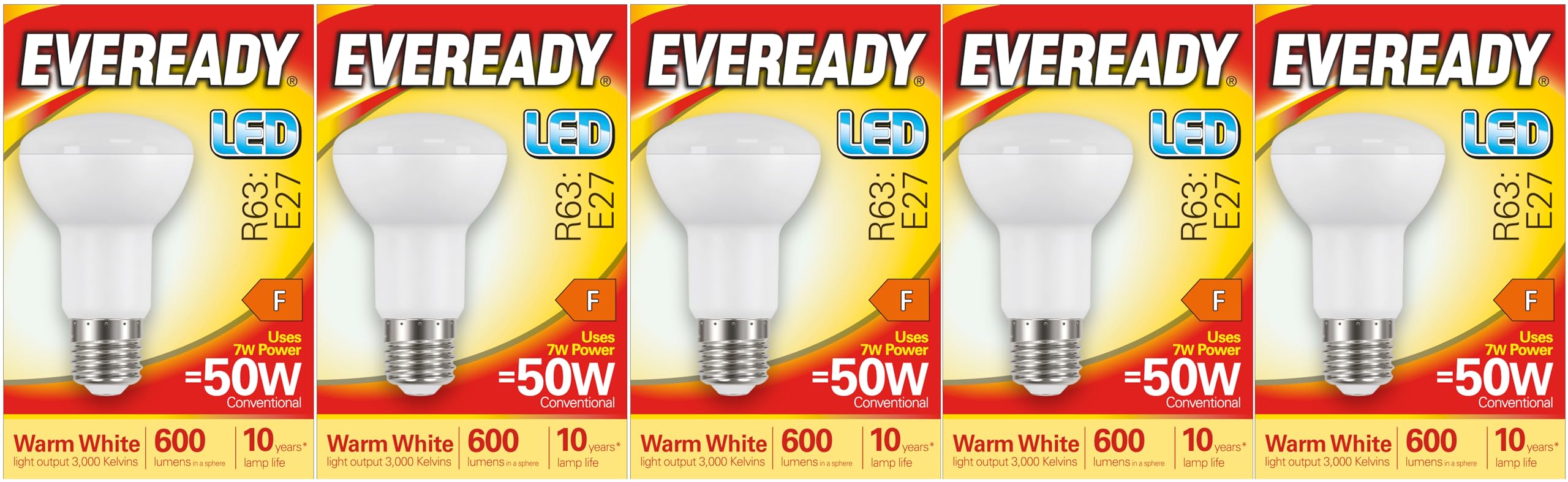 Eveready R63 LED Reflector E27 Spotlight Bulb 600 Lumens Warm White ...