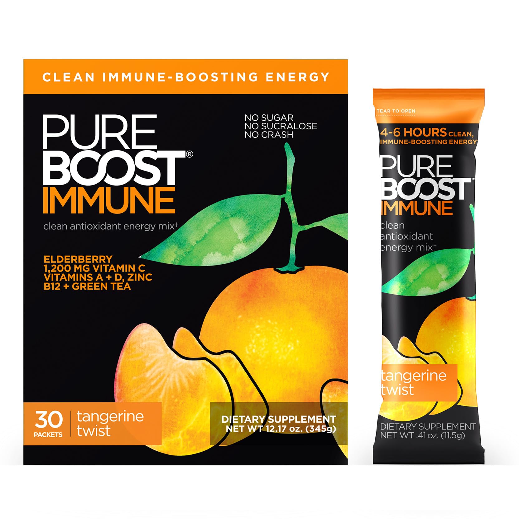 Snapklik.com : Pureboost Immune Clean Energy Drink Mix: Immunity Supplement