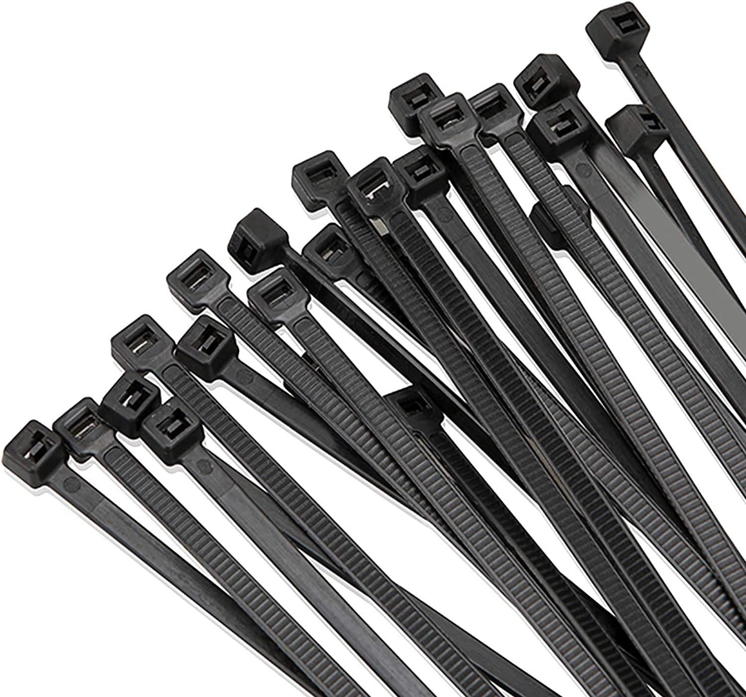 Cable Zip Ties Heavy Duty 8 Inch 100 Pack, Ultra Strong Plastic Wire ...
