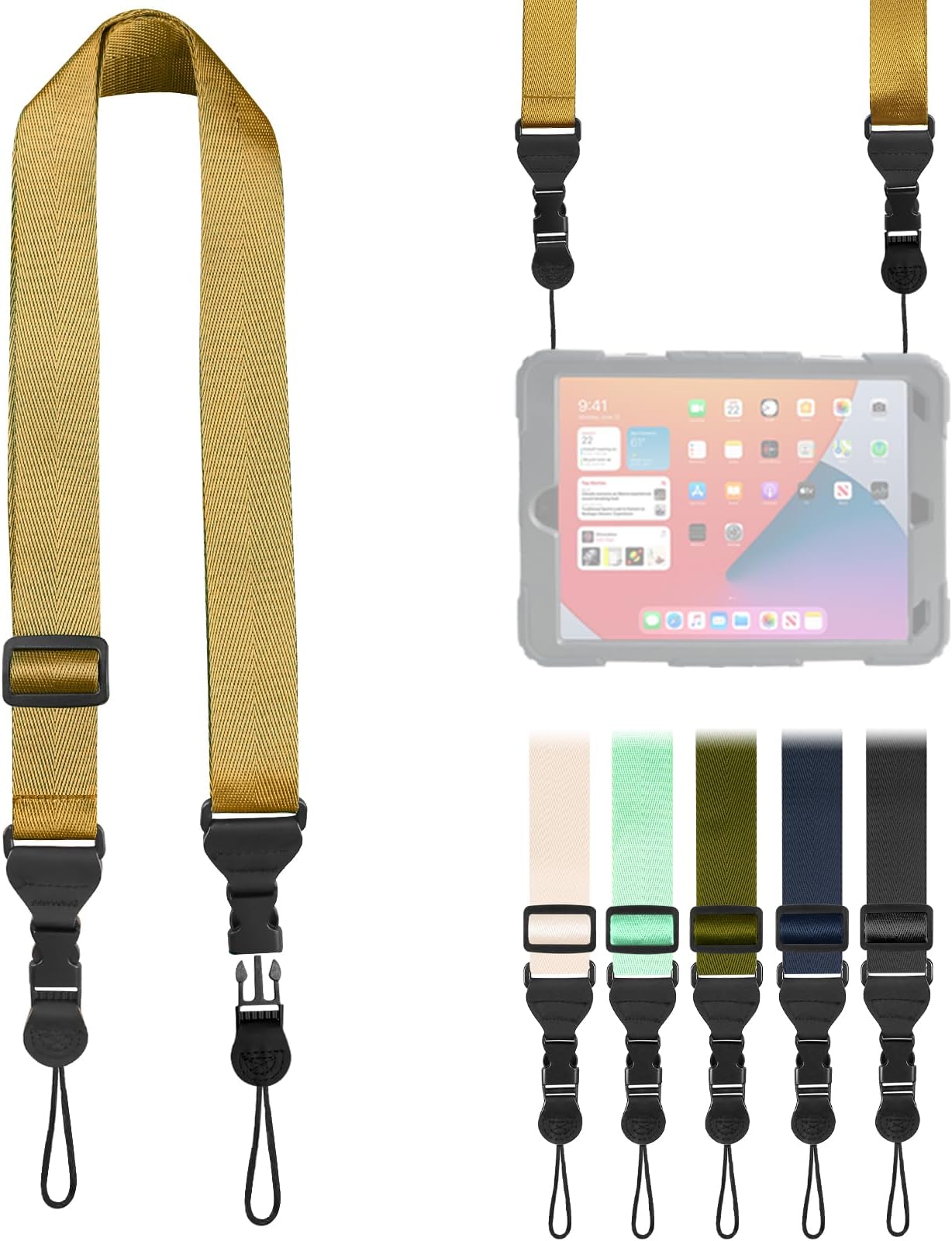 Amazon.com : FIEIL Nylon iPad Strap, Adjustable Camera Neck Strap ...