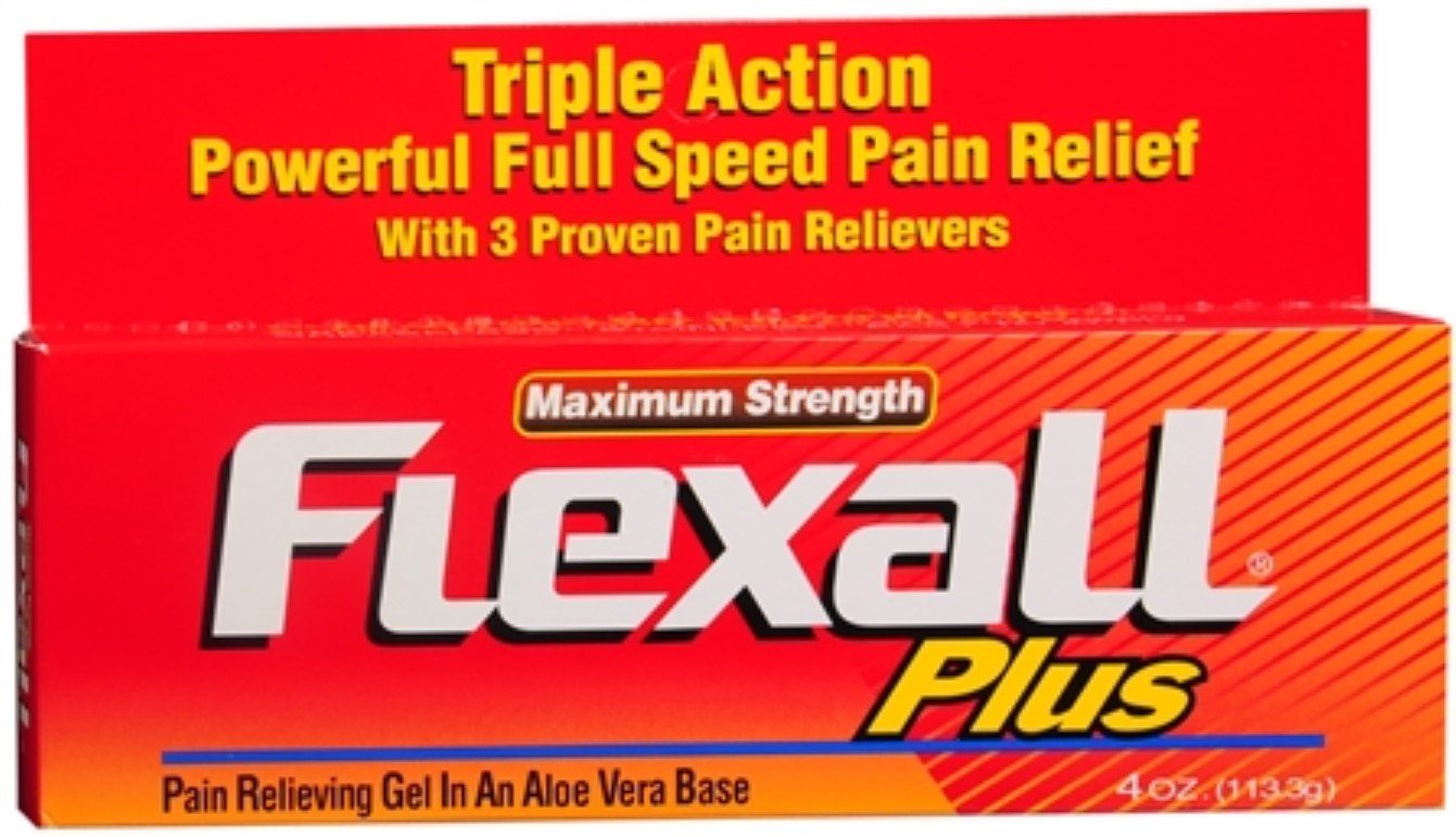 Buy Flex-All Plus Max Strength Topical Analgesic Gel, 4-ounce Tube ...