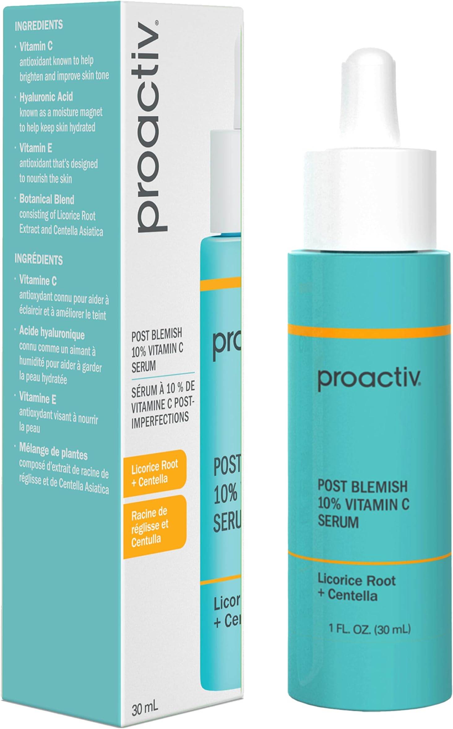 Amazon.com: Proactiv Post Blemish 10% Vitamin C Serum - Targets Dark Spots & Uneven Skin Tone ...