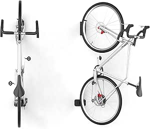 Amazon.com: TORACK Wall Mounted Bike Racks, Garage Swivel Bike Hangers for Wall Vertical Space ...