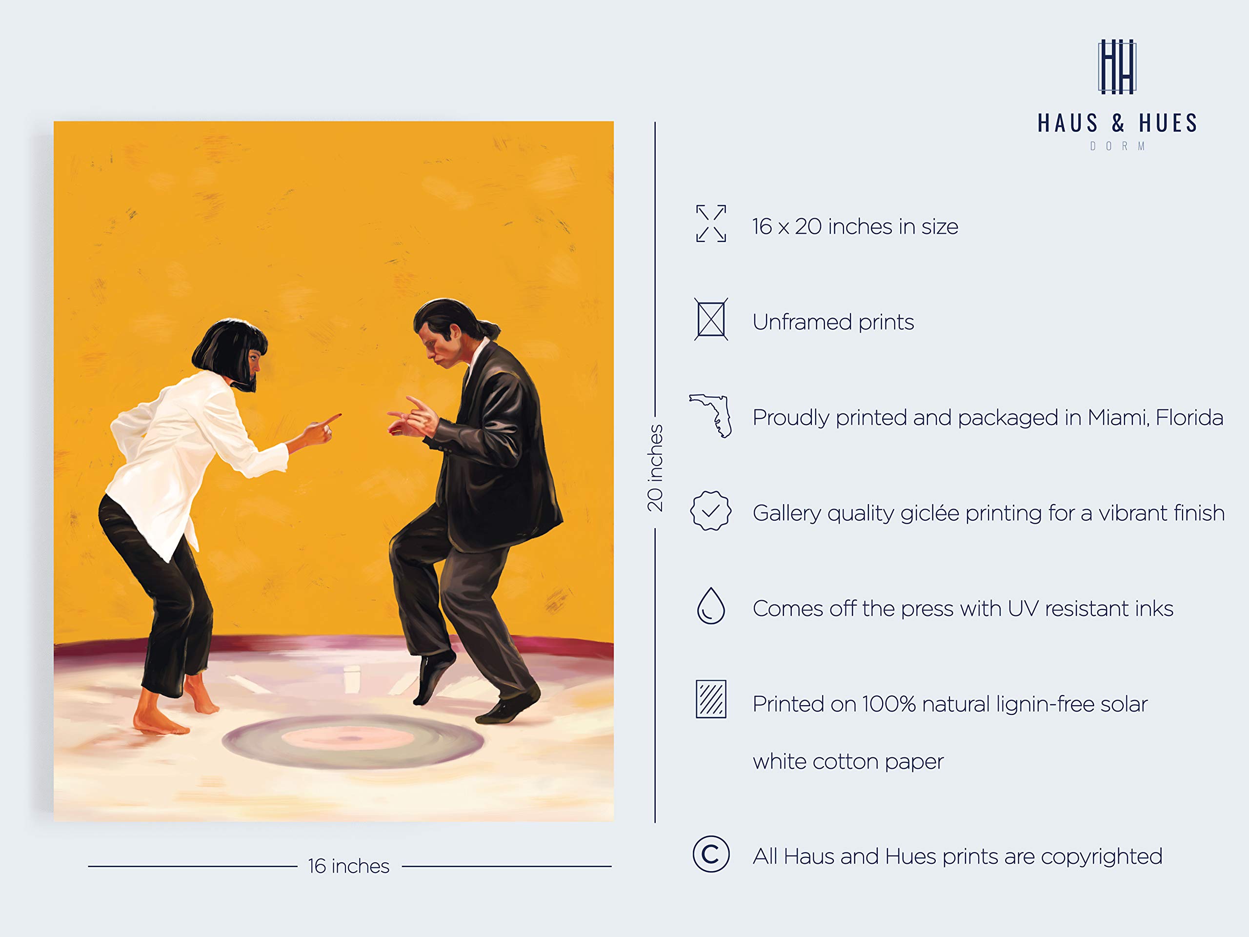 Pulp Fiction Posters Retro Room Decor - by Haus and Hues | Quentin ...