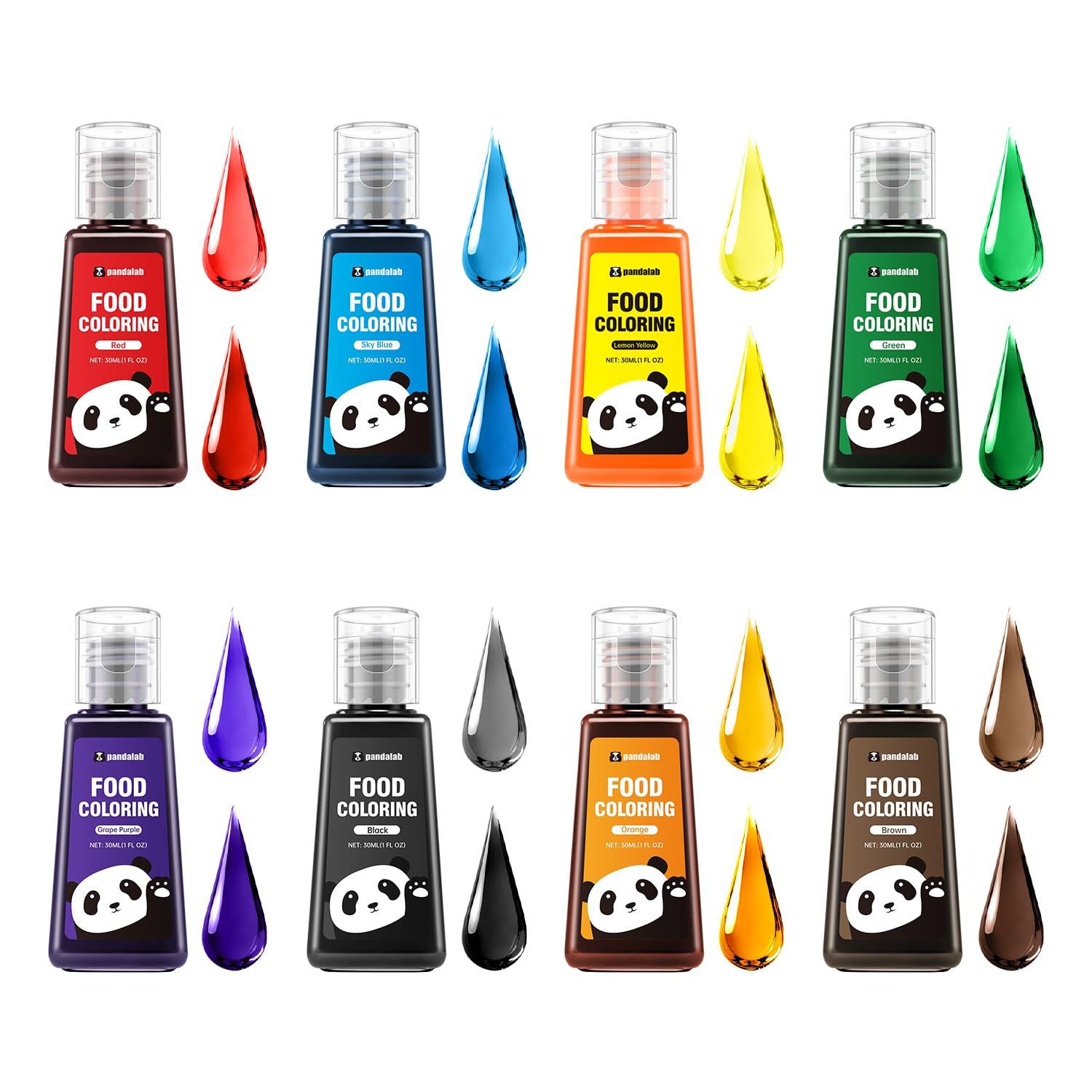 Amazon.com : Food Coloring - Liquid Vibrant Edible Food Grade Dye for ...