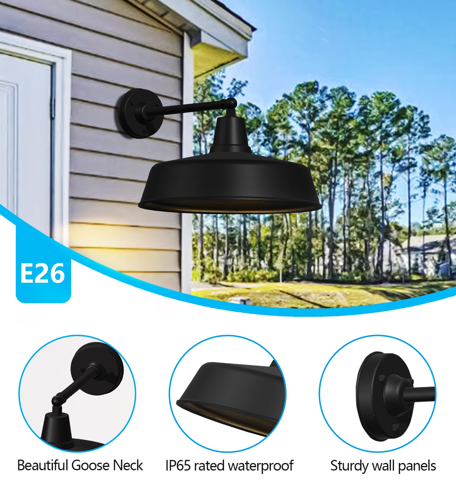 Residential Exterior Lighting Gooseneck
