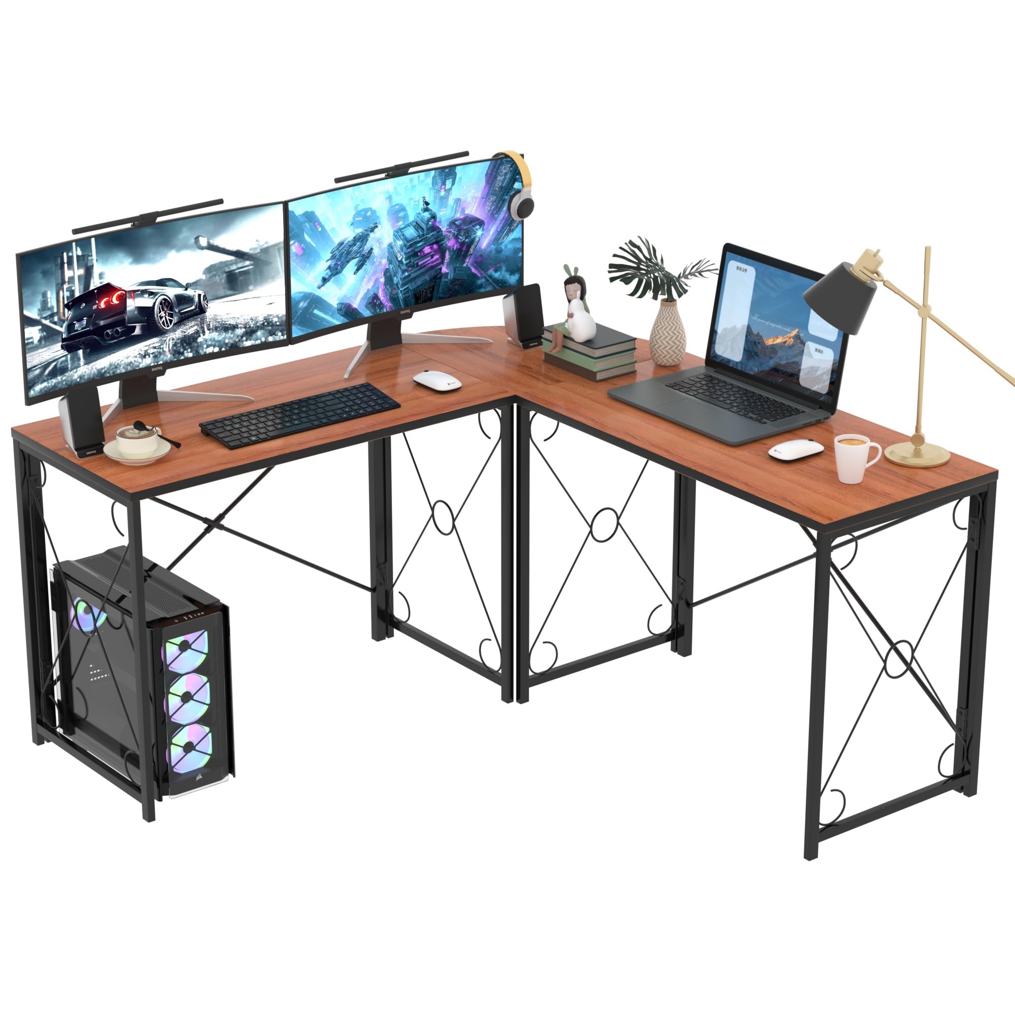 Snapklik.com : VECELO 39.4" Folding Computer Desk Simple Laptop Table ...
