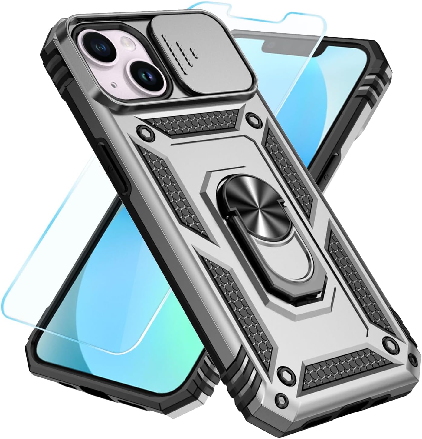 Amazon.com: SunStory Compatible with iPhone 12/13 Mini Case with HD ...