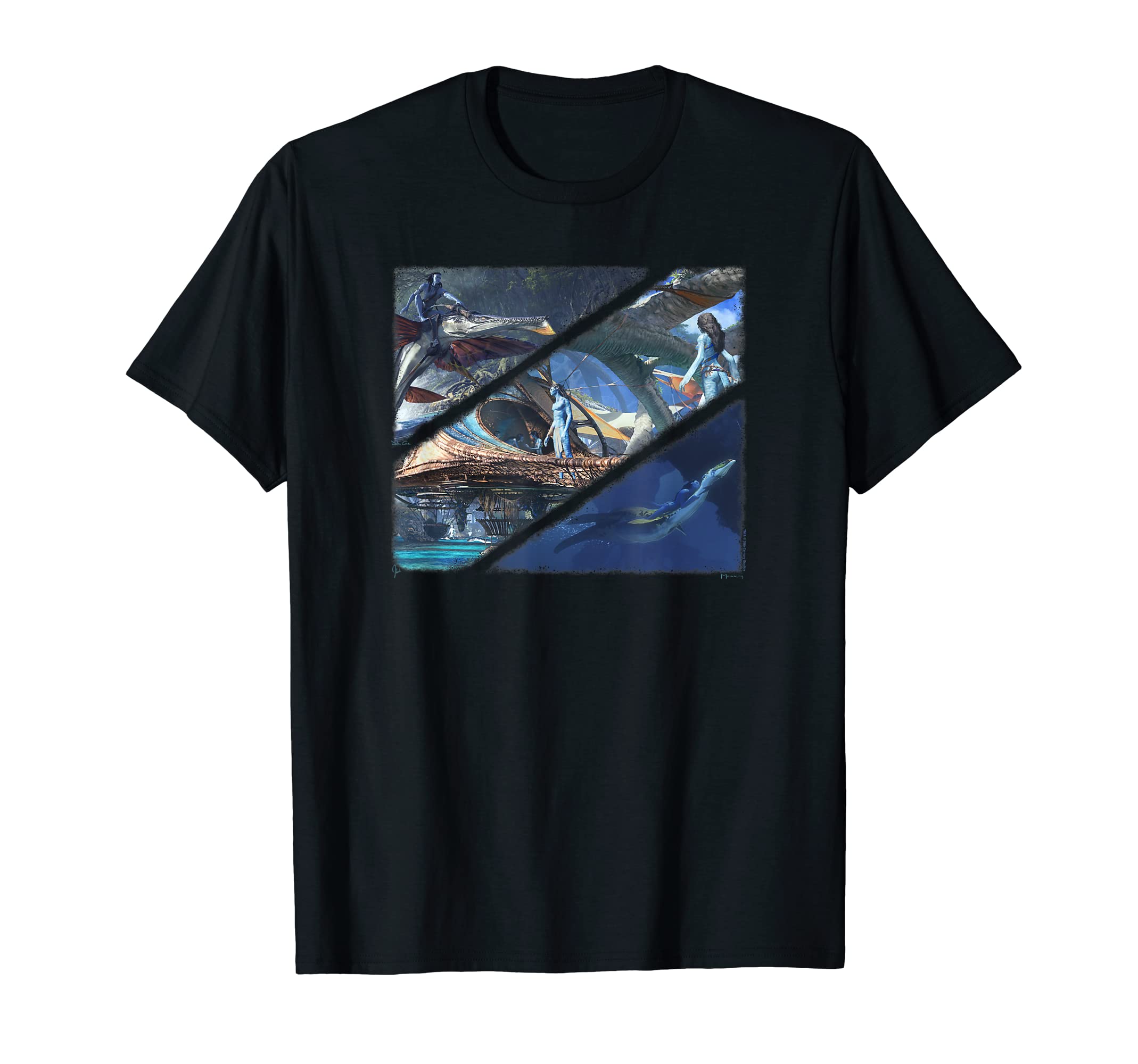 Amazon.com: Art of Avatar Collection: Art of Avatar Collage T-Shirt ...