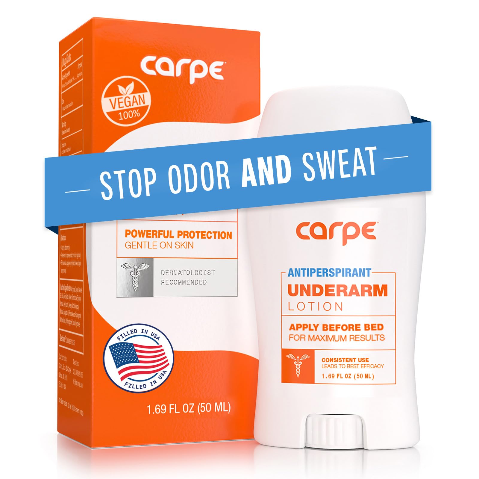 Carpe Underarm Antiperspirant And Deodorant, Extra Strength With All ...