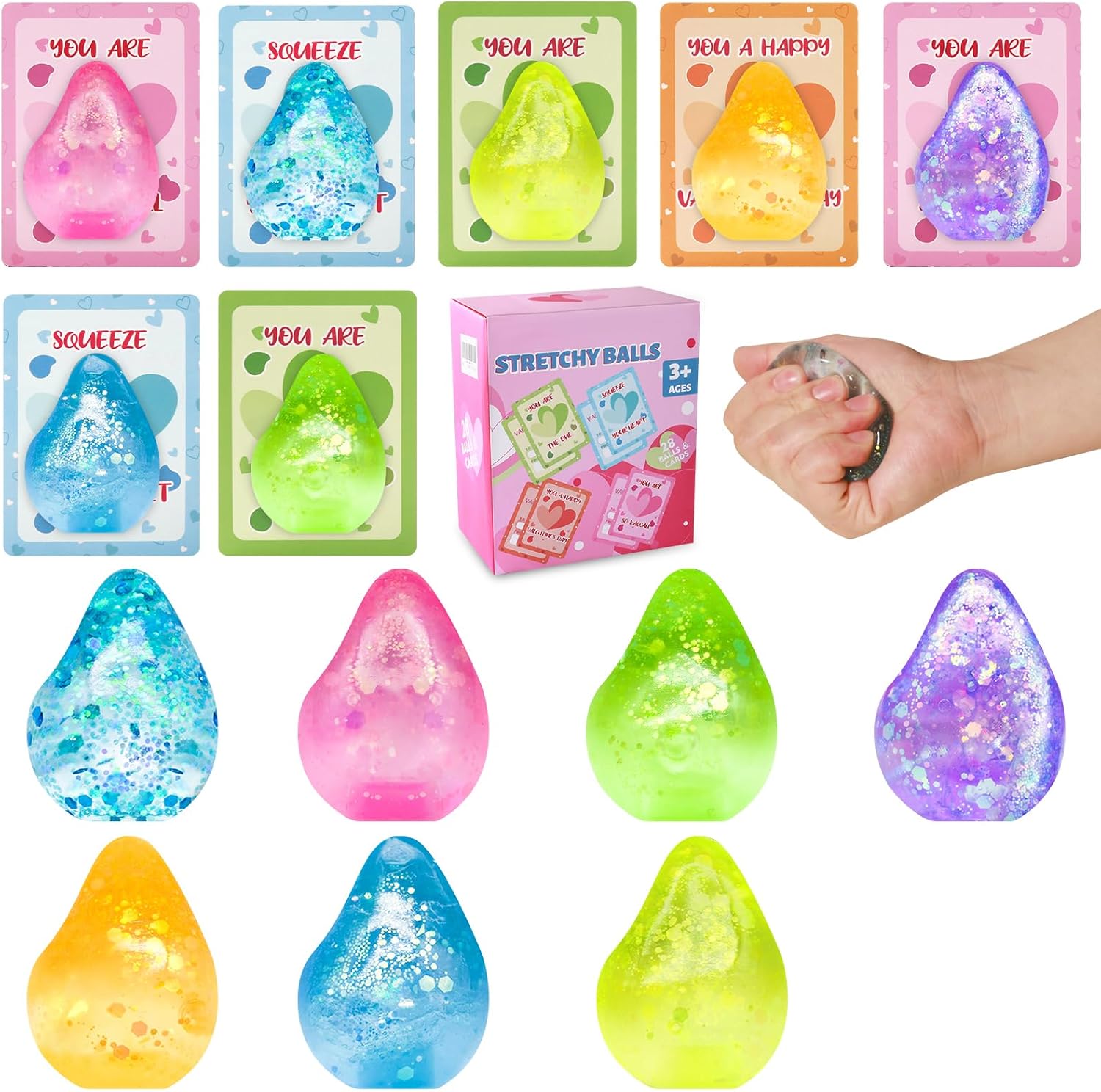 Amazon.com: Fidget Toys Stress Cube 28pcs, Cube Squishies Anxiety ...