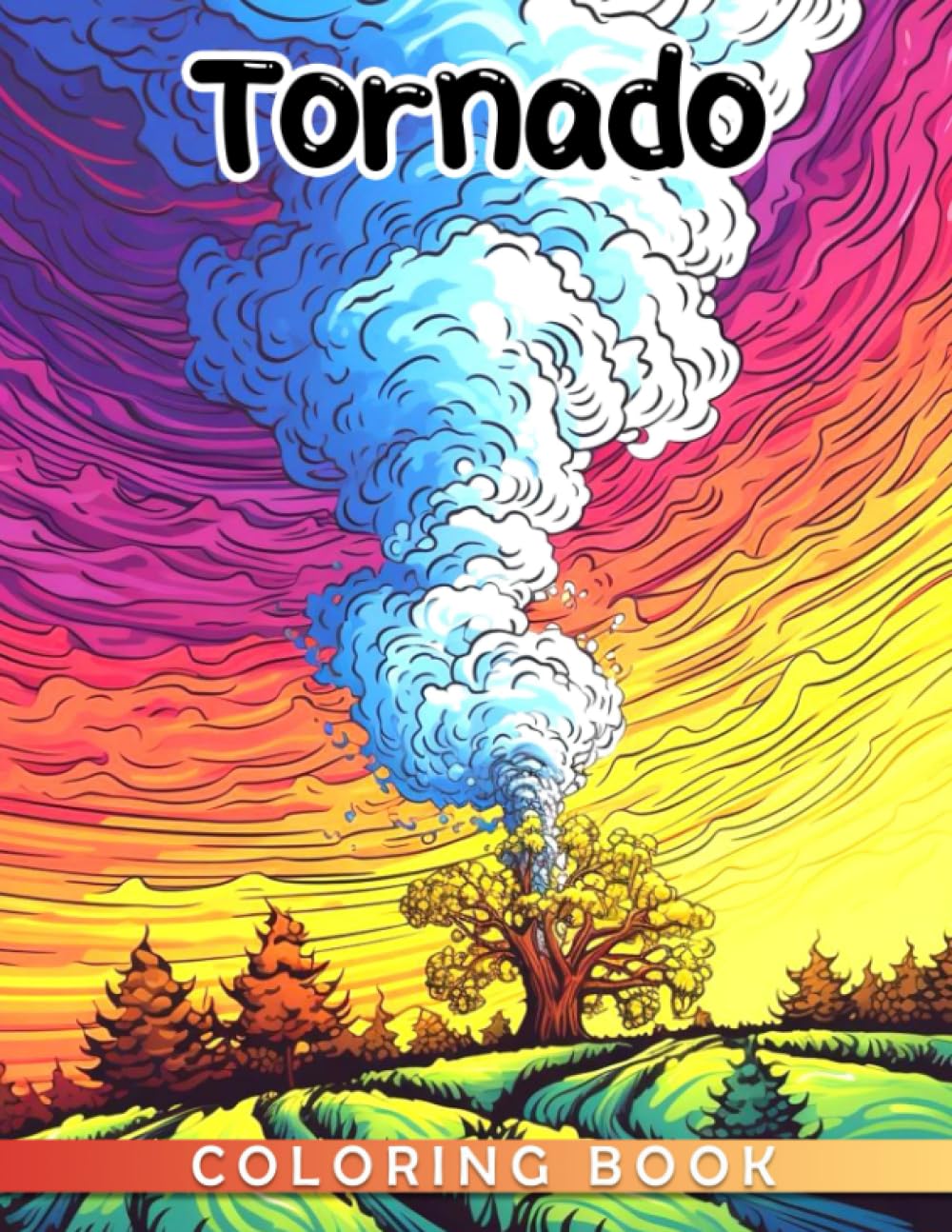 Amazon.com: Tornado Coloring Book: Impressive Natural Illustrations ...