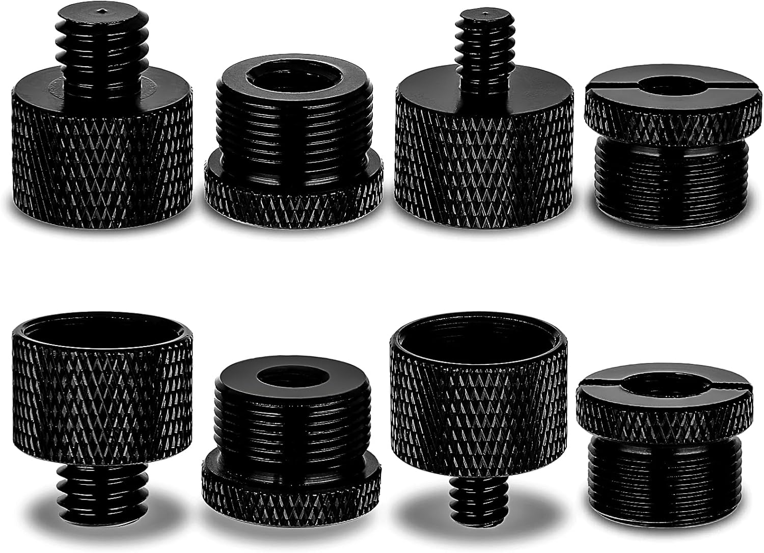 Amazon.com: Thinp 8 Pcs Mic Stand Adapter,Aluminum Alloy Microphone ...