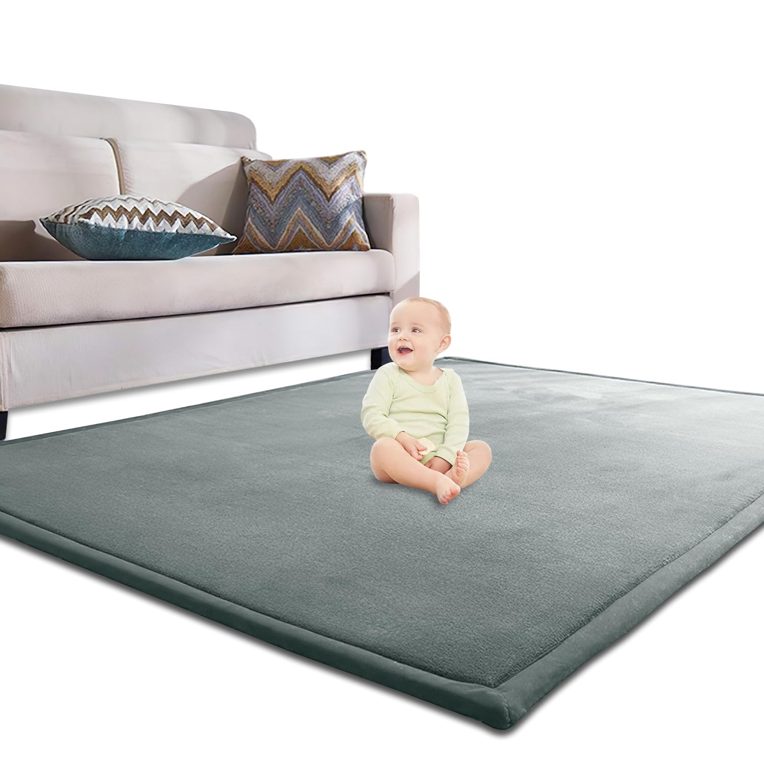 Memory Foam Baby Mats Wider, Thicker, and Flame Retardant – Perfect for ...