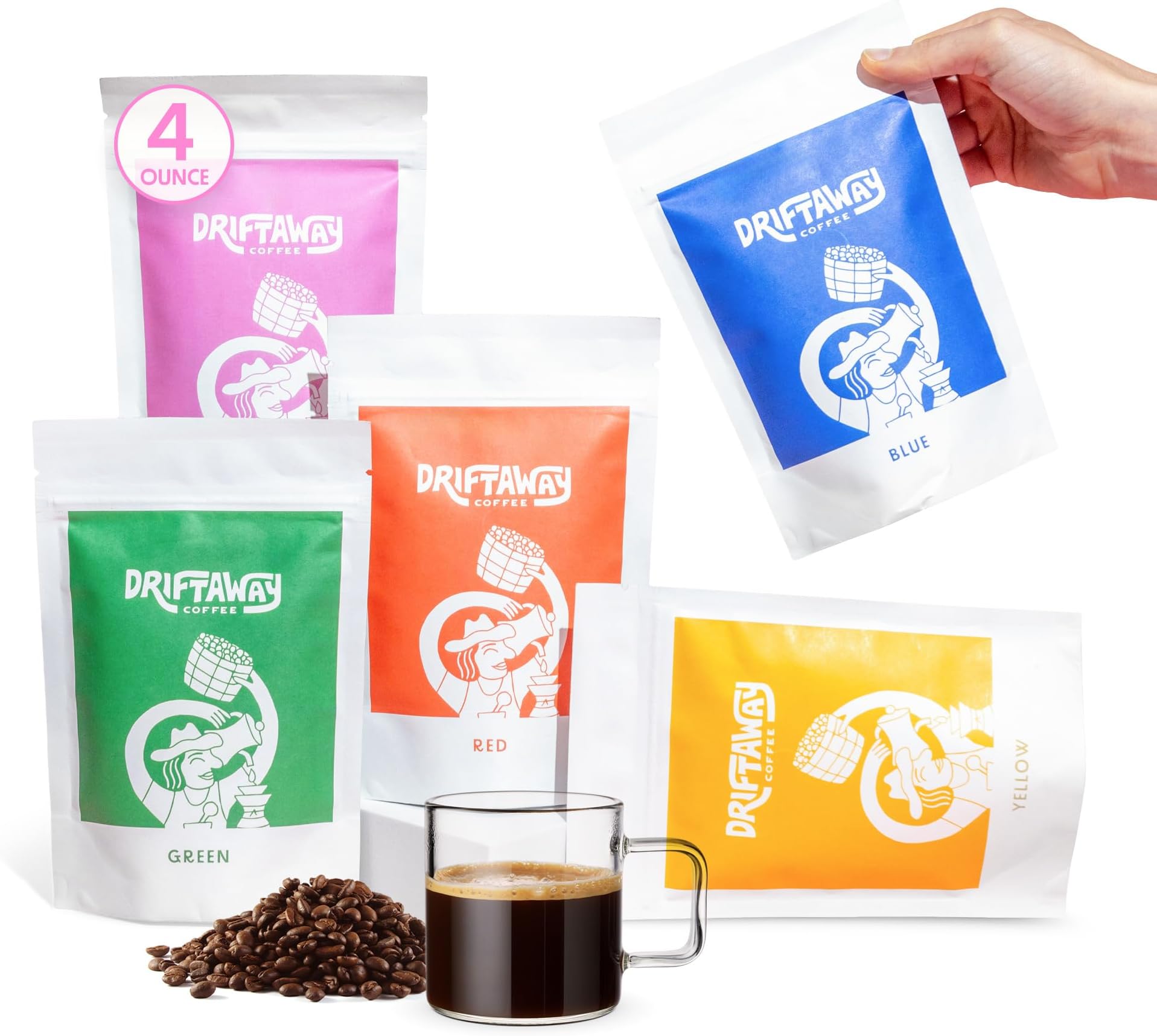 Amazon.com : Specialty Coffee Whole Bean Sampler - Sample Gourmet ...