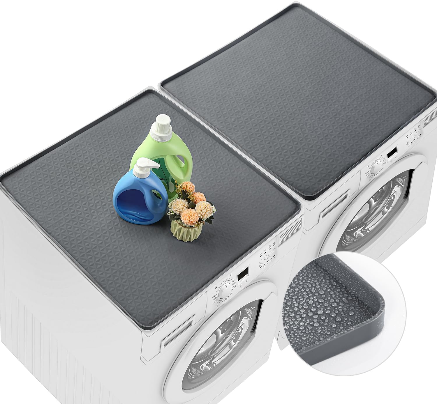 Amazon.com: 2 PCS Washer and Dryer Covers for the Top 25.6" X 25.6 ...