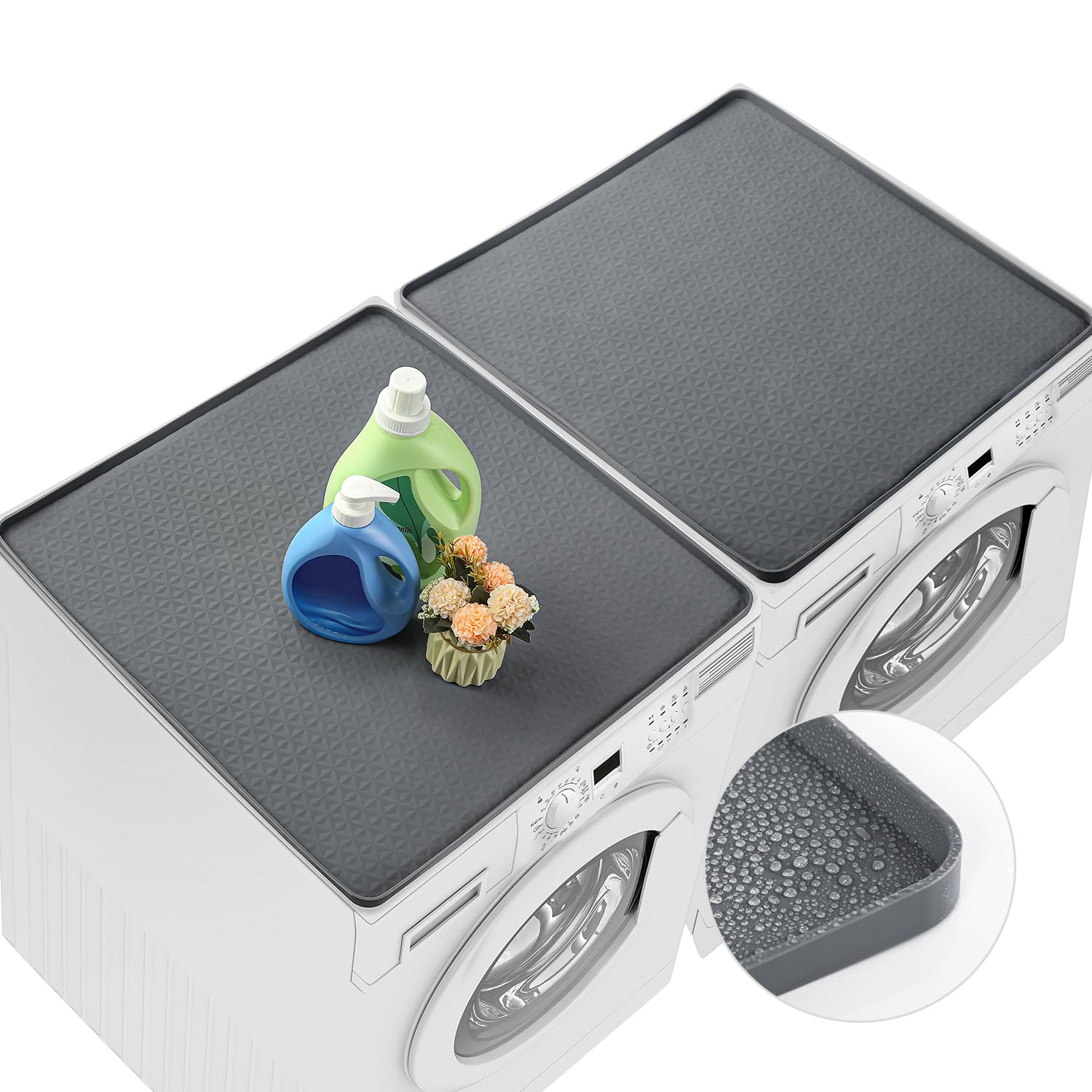 Amazon.com: 2 PCS Washer and Dryer Covers for the Top 25.6" X 25.6 ...