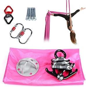Amazon.com : ETKEGHIP Aerial Silk, Yoga Swing Hammock Inversion Anti ...