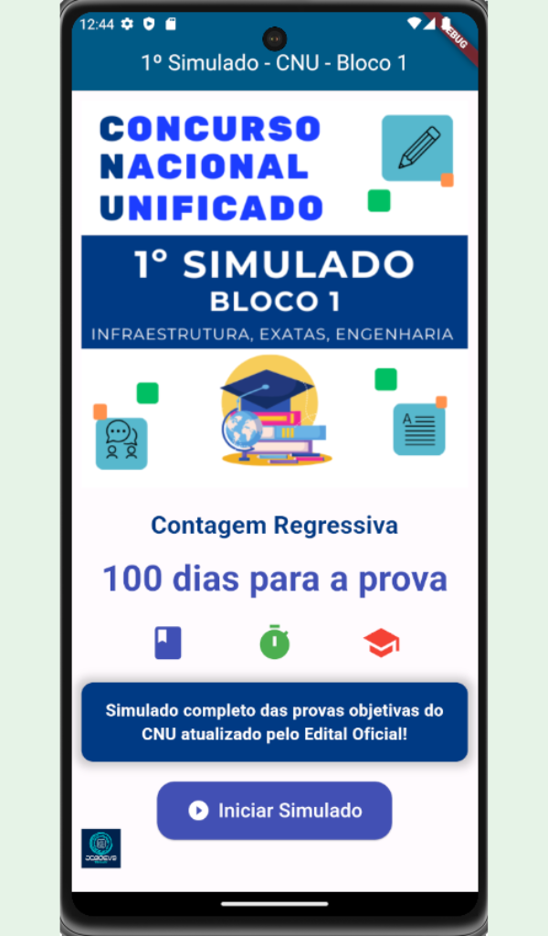 Bloco 01 CNU - Concurso Nacional Unificado - 1º Simulado - Aplicativo na Amazon Appstore