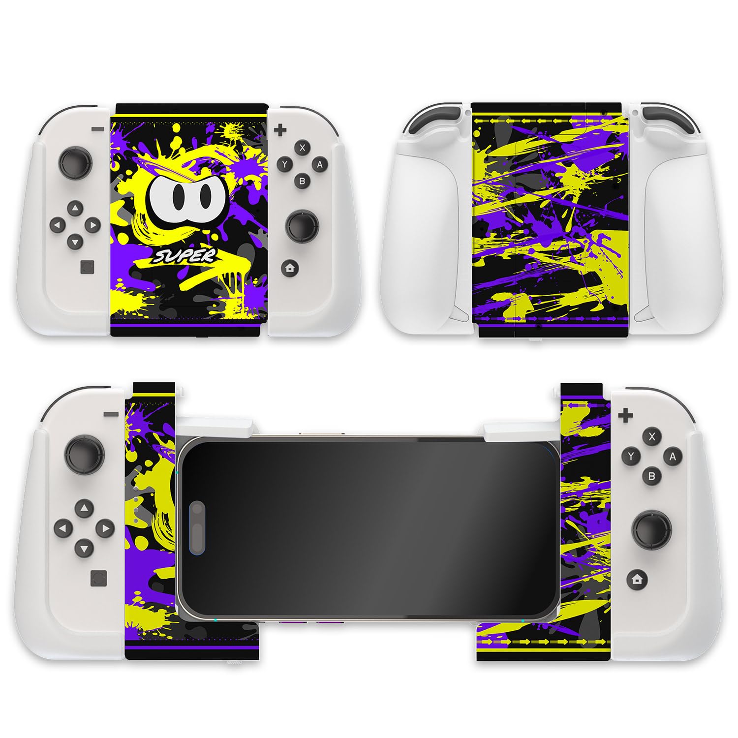 Amazon.com: IFYOO SGSX1 Ergonomic Grip and Stand Combo Set for Switch ...