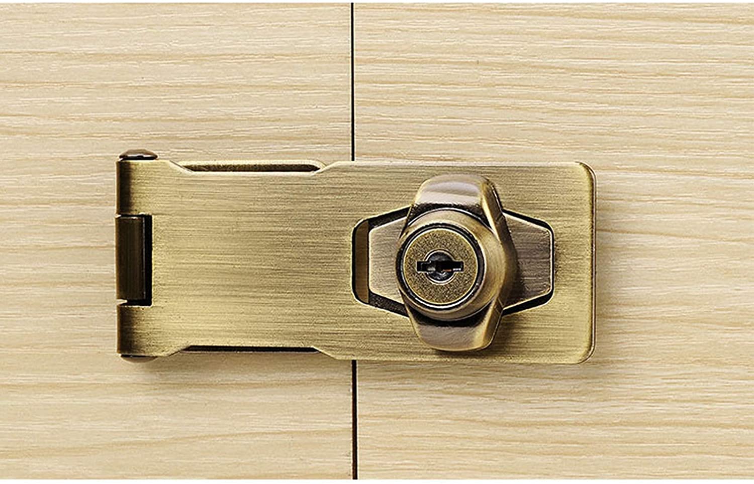 Snapklik.com : Kyuionty 2Pcs Keyed Hasp Locks 3 Inch Twist Knob Keyed ...
