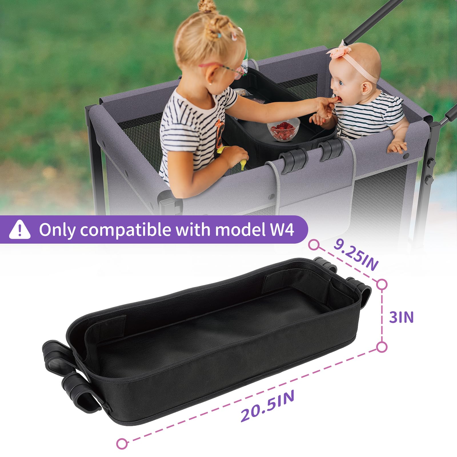 Snapklik.com : 3 BUZZLETT Double Sided Stroller Tray - Perfect For ...
