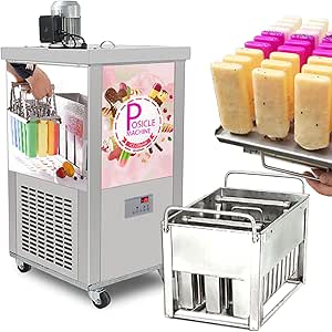Amazon.com: Kolice Máquina comercial de paletas de hielo, barras de hielo, máquina de paletas de ...