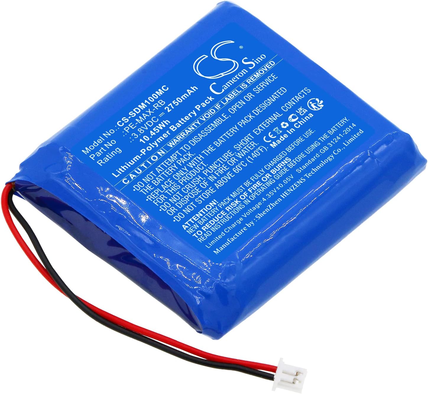 Amazon.com: Enyuly 2750mAh Replacement Battery for PatrolEyes PE-MAX PE ...