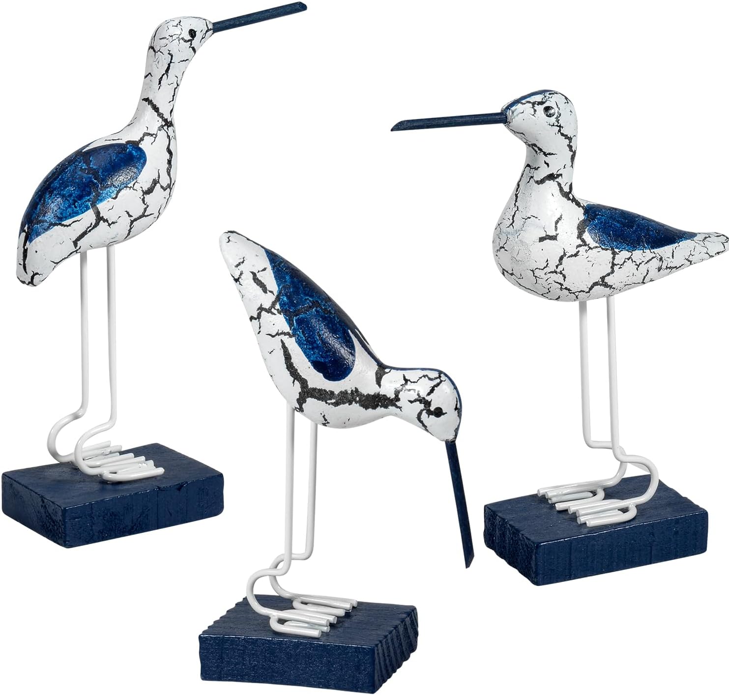 Amazon.com: SAILINGSTORY Wooden Seagull Figurine Sea Bird Statue ...