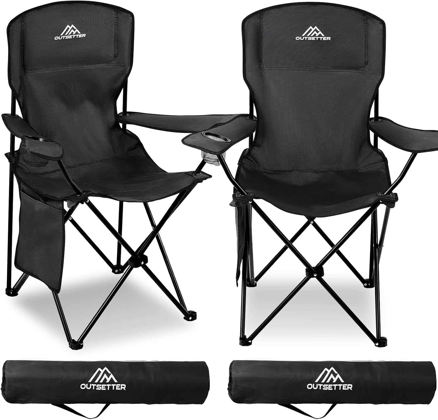 Vivo Technologies Set of 2 Lightweight Folding Portable Camping Chair ...