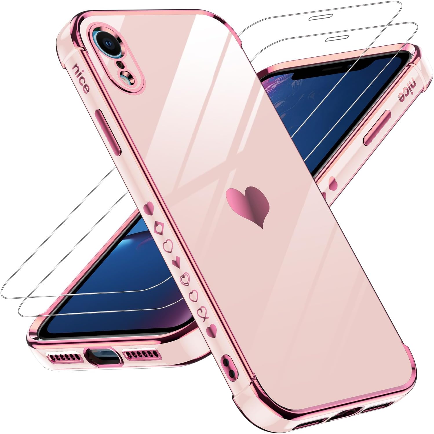 Amazon.com: LeYi for iPhone XR Phone Case: with Screen Protector [2 Pcs ...