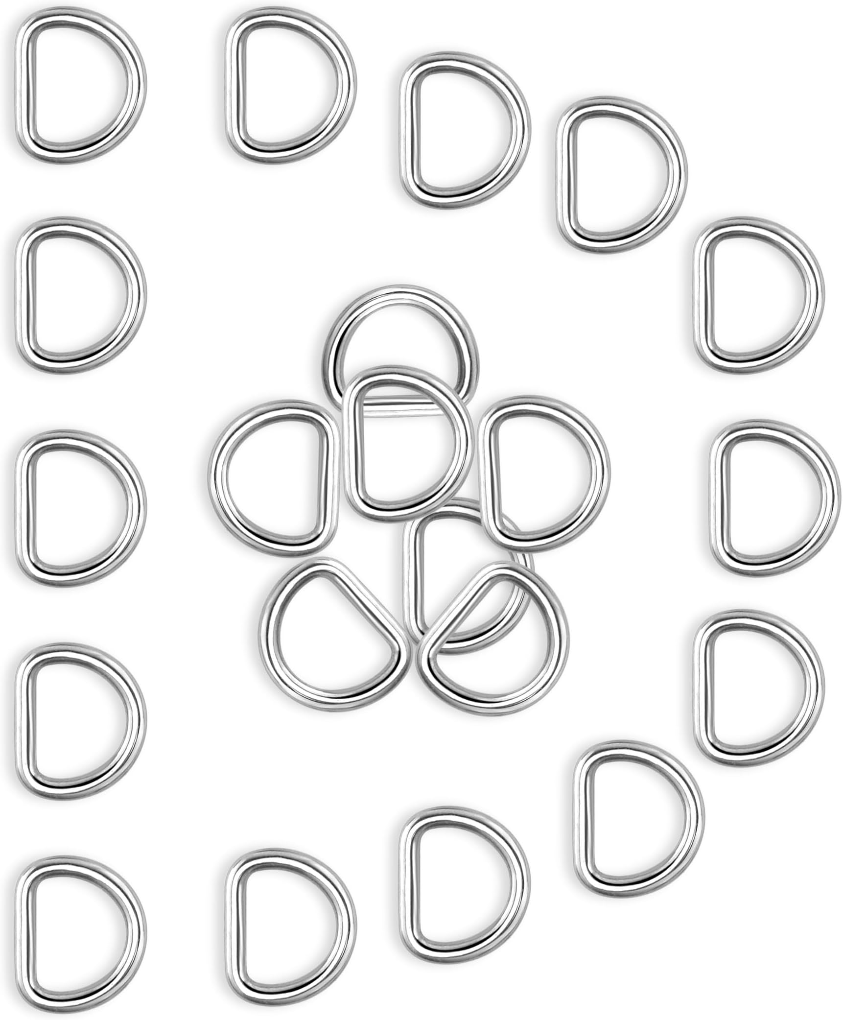 Amazon.com: eBoot 100 Pack Metal D Ring, 1/2 Inch