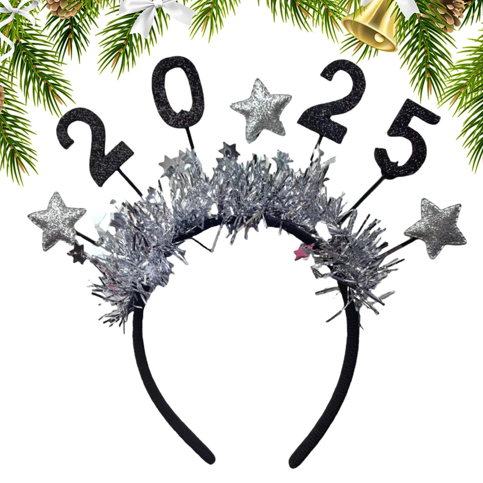 Amazon.com: Happy New Year Headband - Lace Cloth Squiggly Headband ...